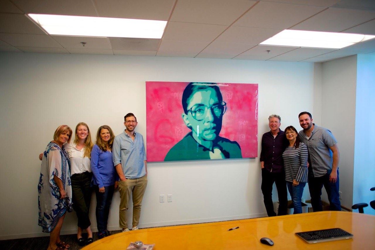Former Pro Basketball Player Brings His Art to San Diego Law Office